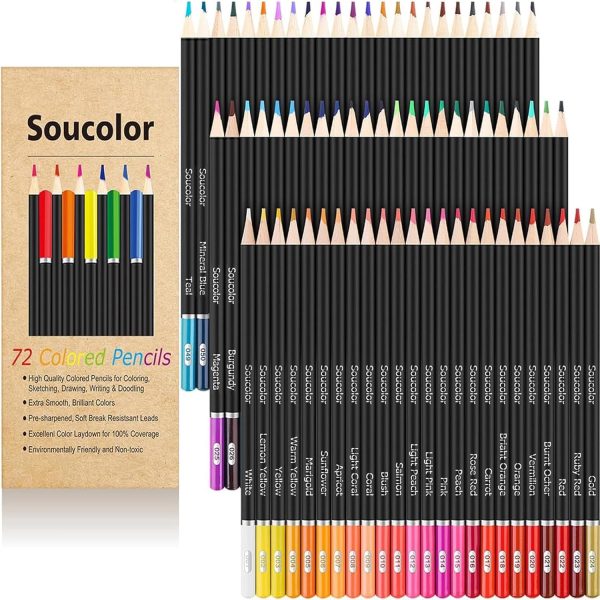Soucolor 72 Colored Pencils & Art Supplies | Official Website